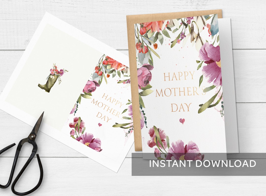 PRINTABLE Mother's Day Card - Happy Mother's Day Card - Greeting Card ...