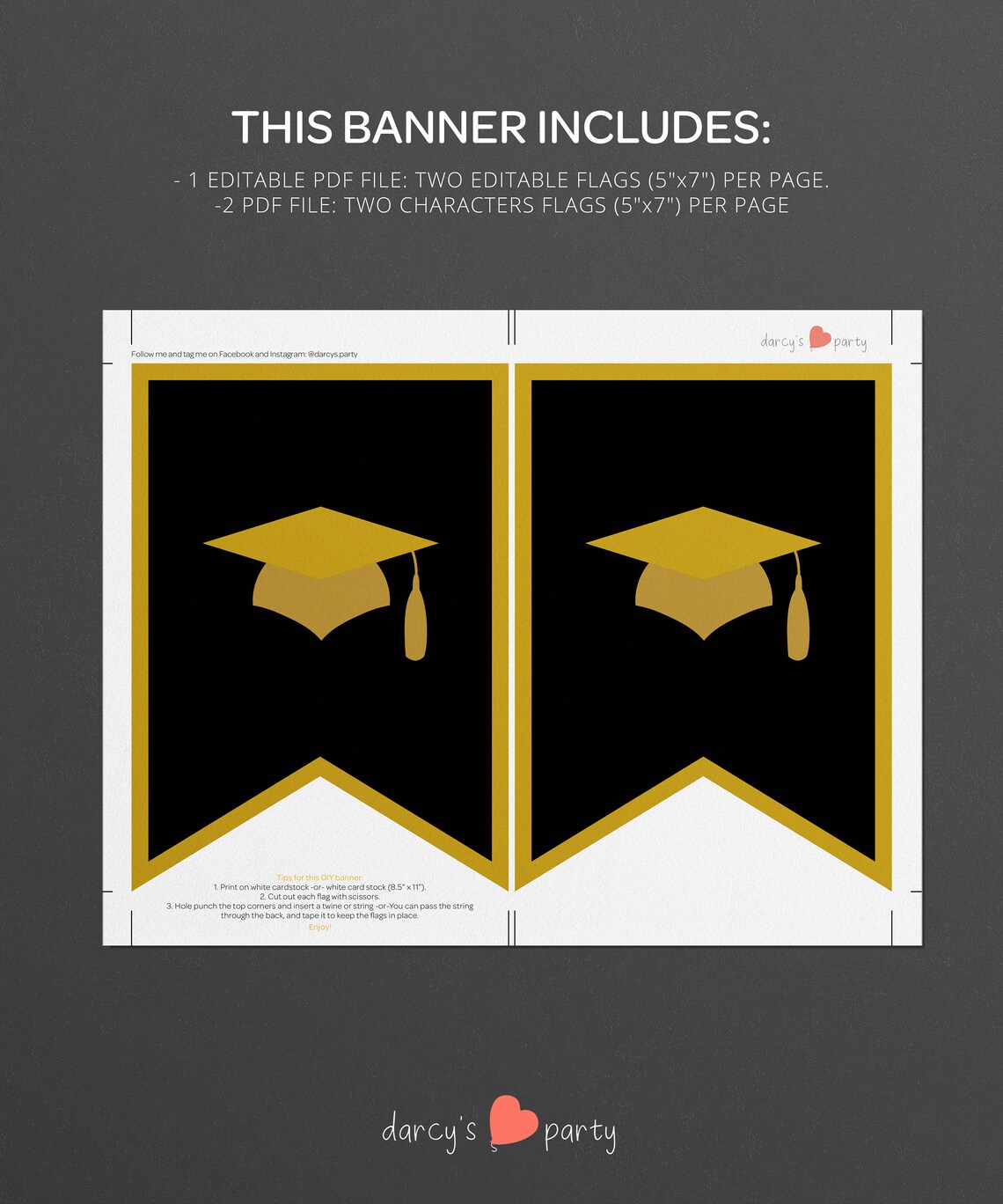 Congratulations Banner, Graduation Banner Printable, EDITABLE ...