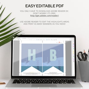 Banner Digital,editable Printable Banner,under the Sea Party Decoration ...