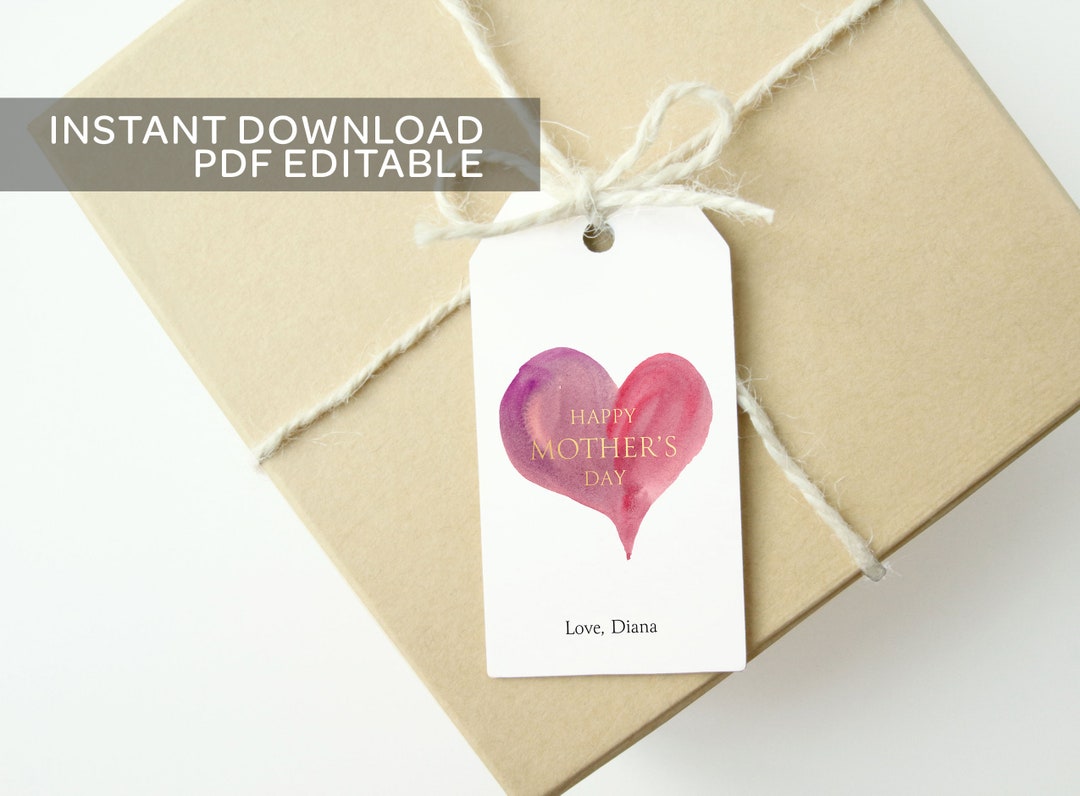 Printable Happy Mother's Day Gift Tags, Happy Mother's Day Gift Tags ...