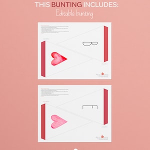 Hearts Banner, Love Banner, Mothers Day Bunting Garland, Mother's Day ...