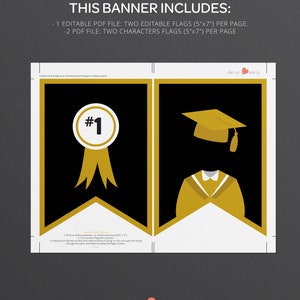 Congratulations Banner, Graduation Banner Printable, EDITABLE ...