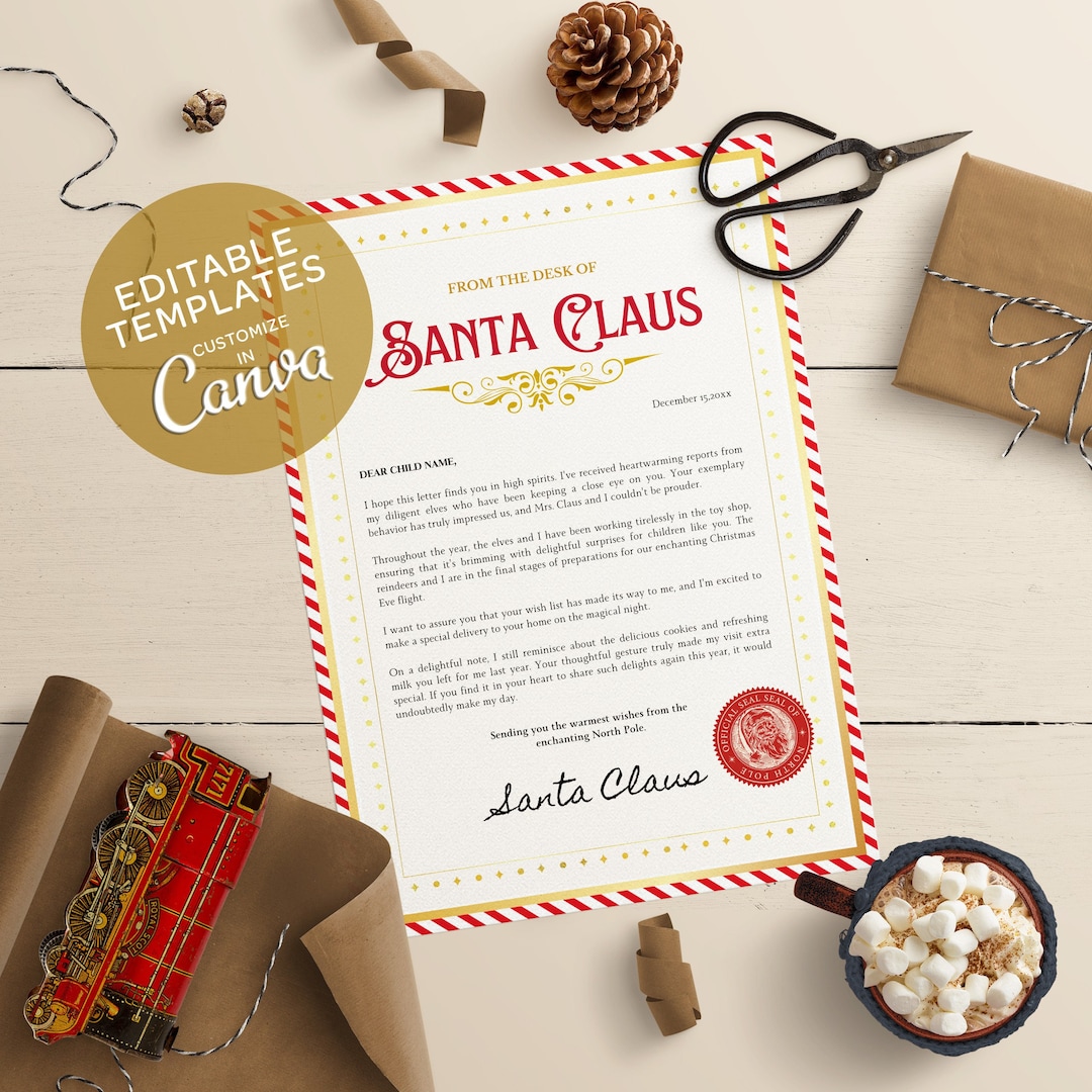 Letter From Santa Printable Santa Mail Printable Christmas Tradition ...