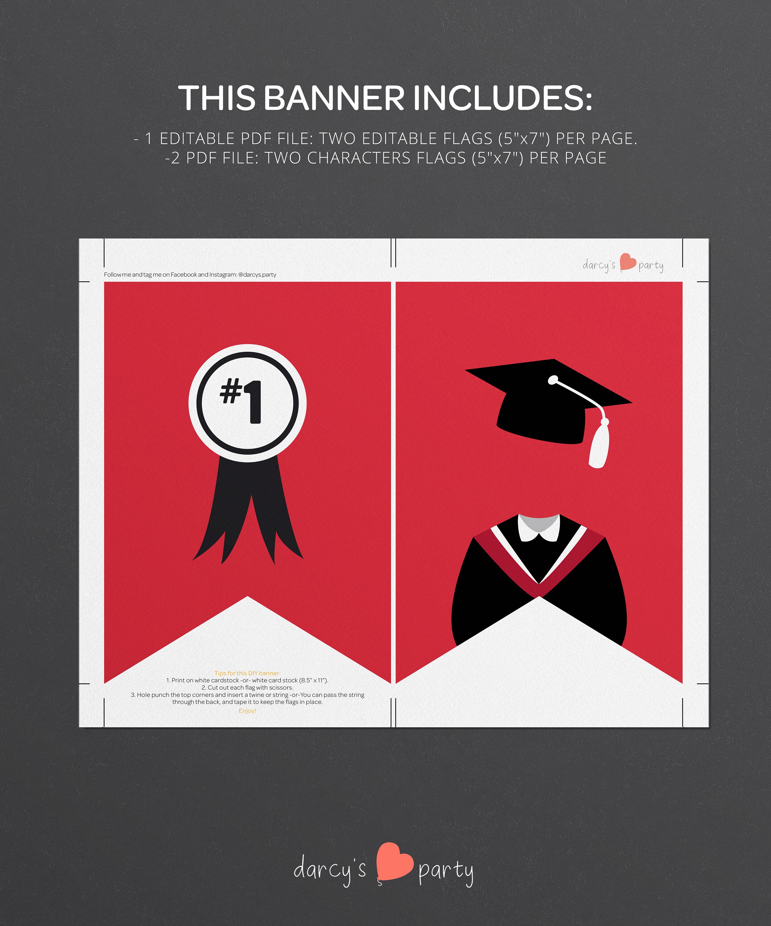 Congratulations Banner, Graduation Banner Printable, EDITABLE ...