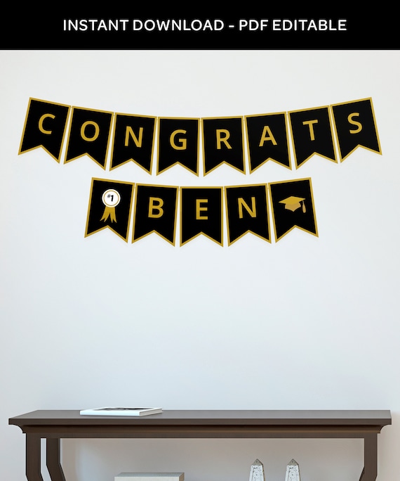 Graduation Banner Template Printable