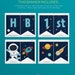Space Birthday Decoration EDITABLE Printable Banner Happy - Etsy