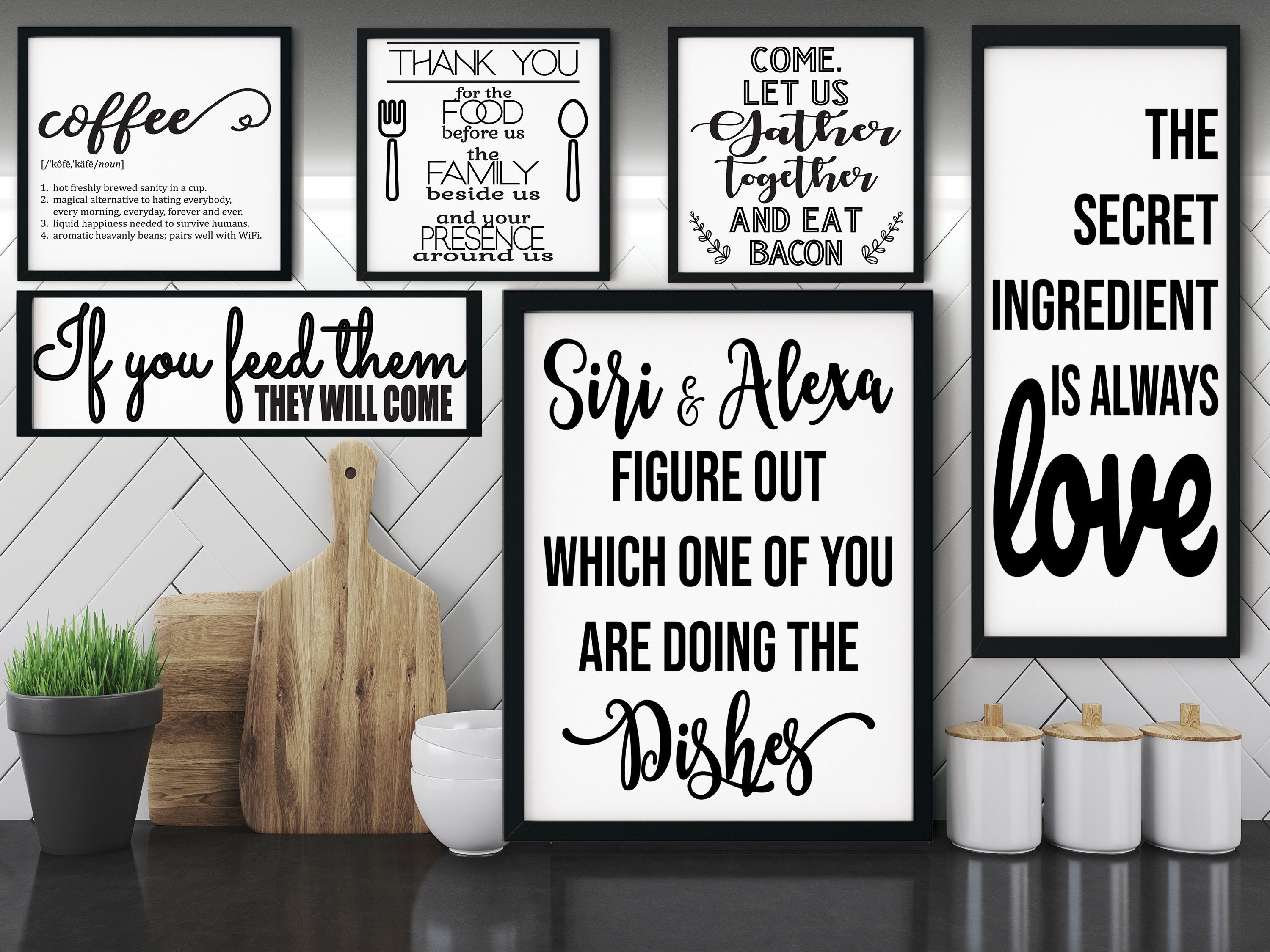 The Secret Ingredient is Always Love Printable Kitchen Sign | Cute ...