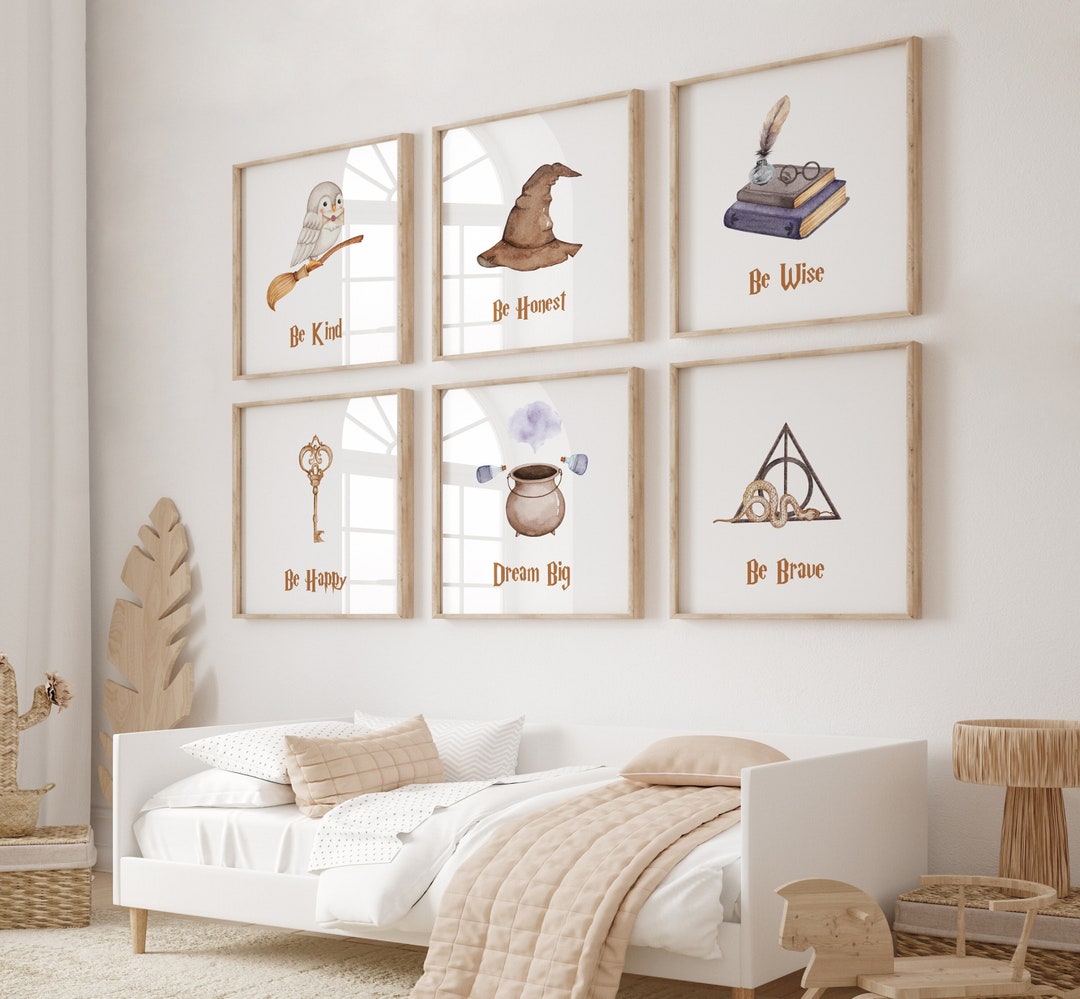 Wizard Poster, Wizard Print, Wizarding Nursery Decor, Nursery Neutral ...