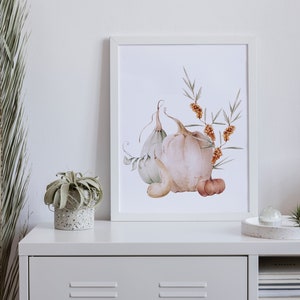 Set of 3 Pumpkin Poster, Fall Printable Wall Art, Pumpkin Print Set ...