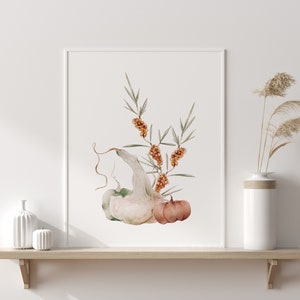 Set of 3 Pumpkin Poster, Fall Printable Wall Art, Pumpkin Print Set ...