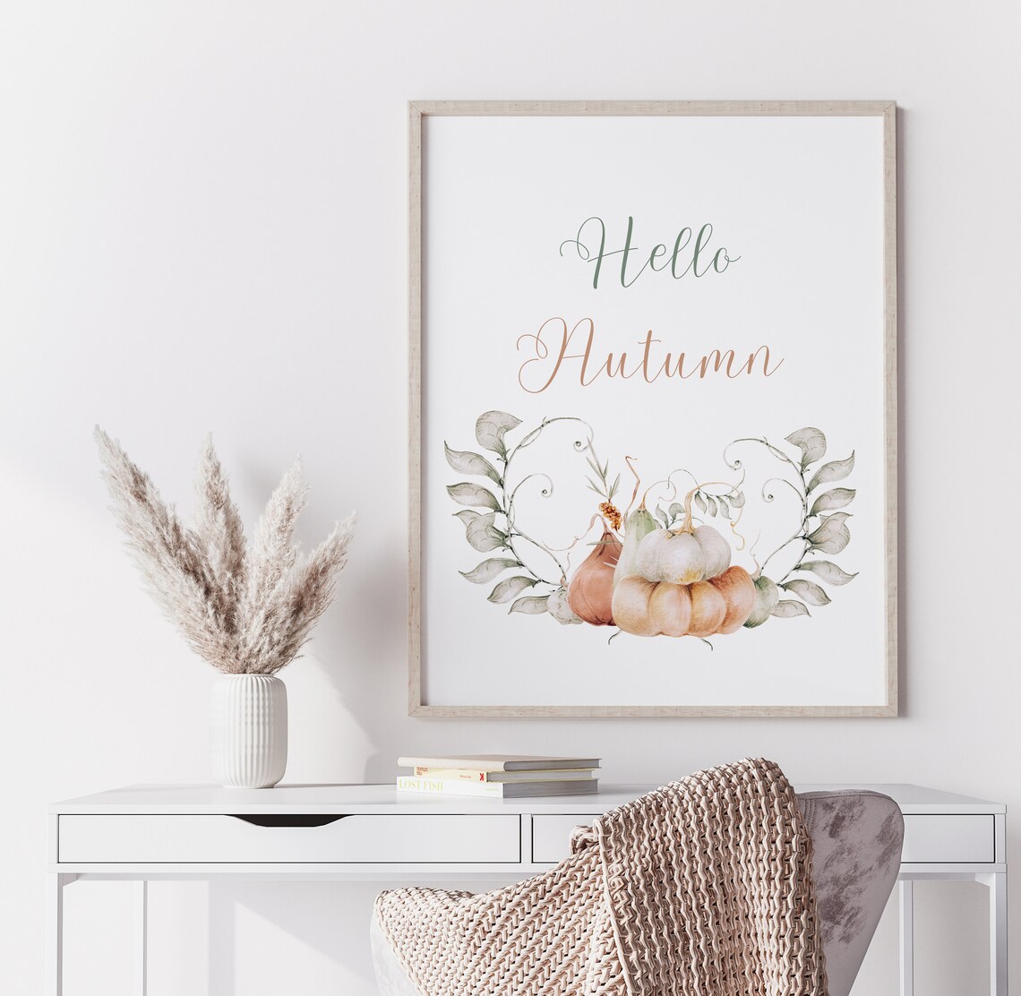 Set of 3 Pumpkin Poster Fall Printable Wall Art Pumpkin - Etsy