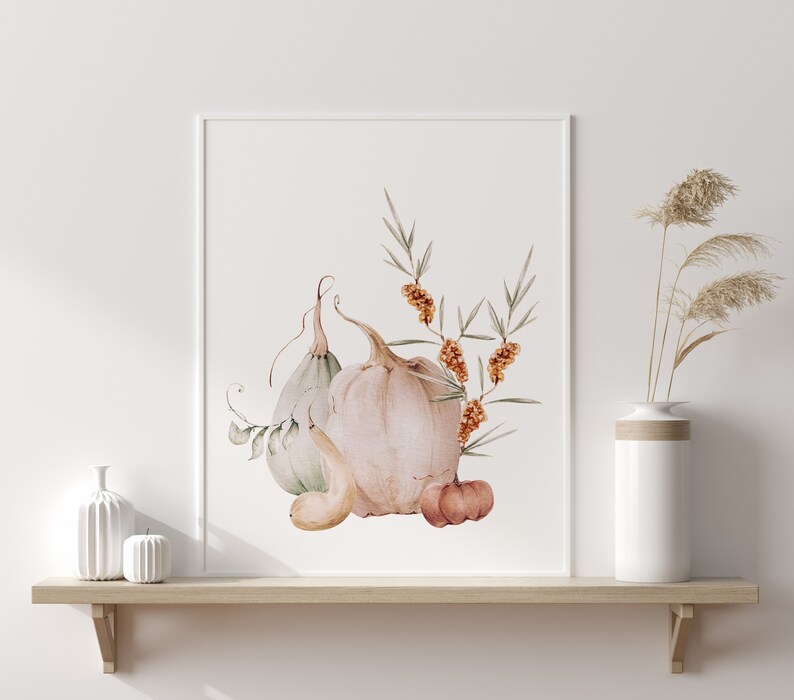 Set of 3 Pumpkin Poster Fall Printable Wall Art Pumpkin - Etsy