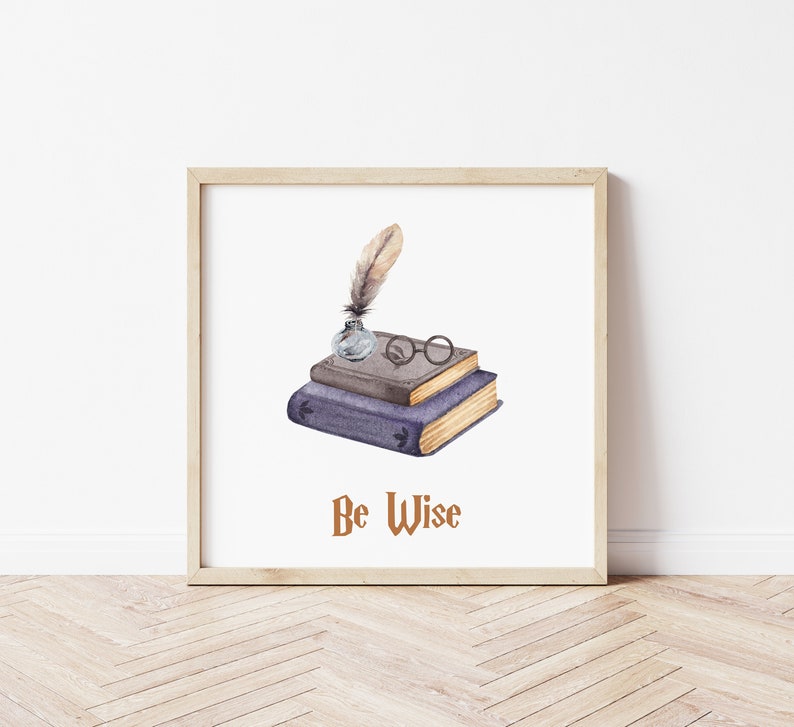 Wizard Poster Wizard Print Wizarding Nursery Decor Nursery - Etsy