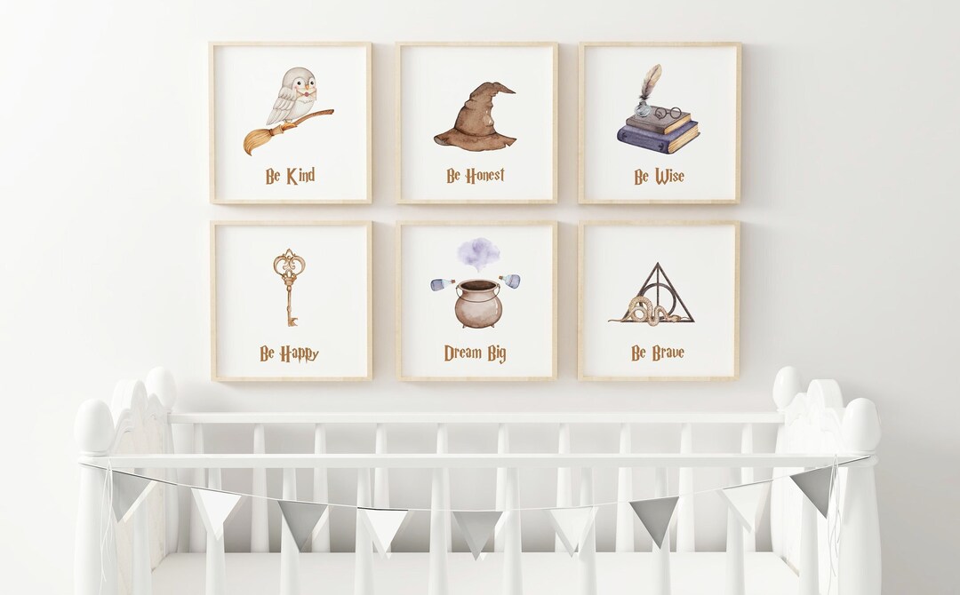 Wizard Poster Wizard Print Wizarding Nursery Decor Nursery - Etsy