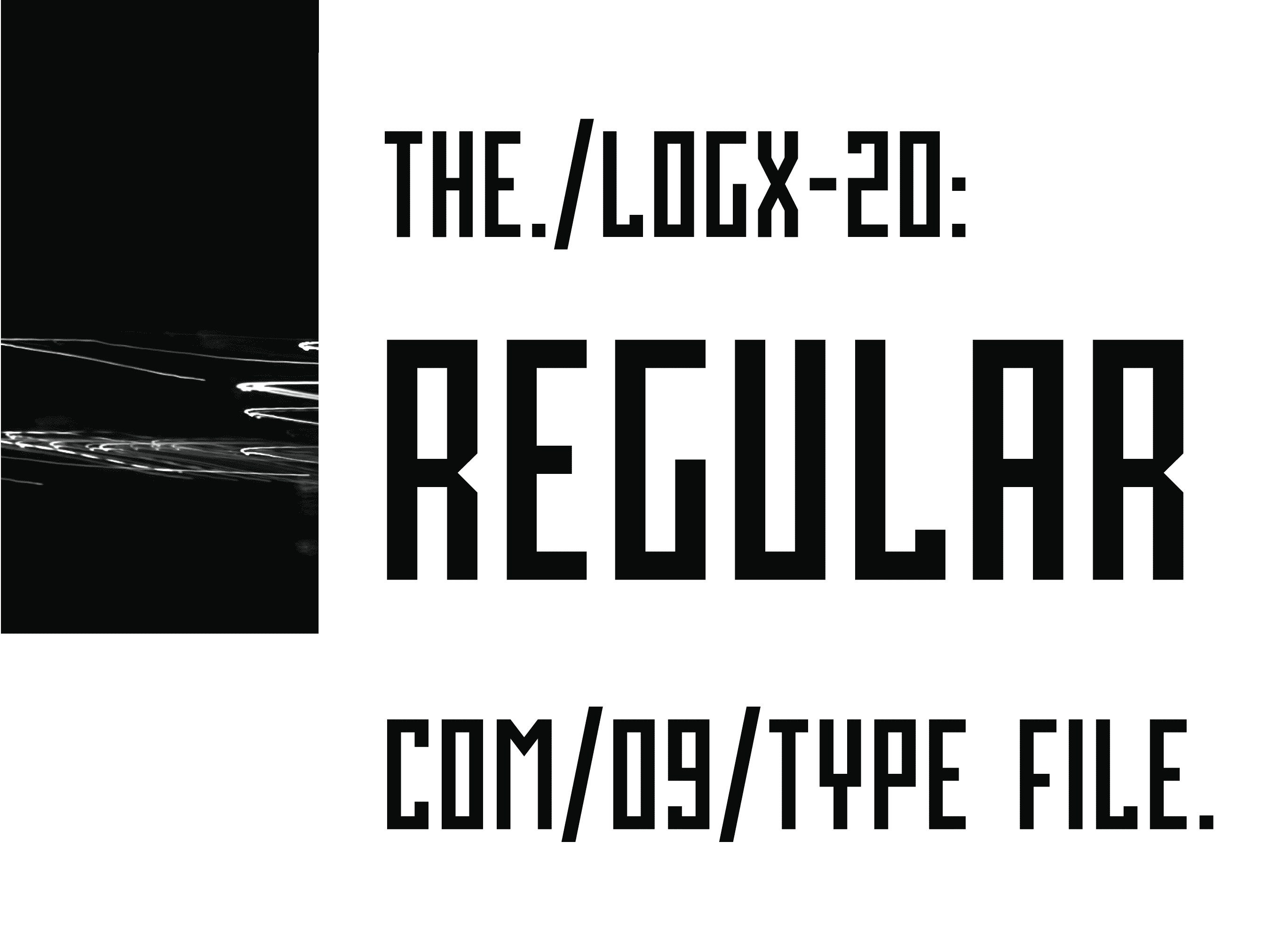 LOGX-20 Futuristic Display Font Technology Computer Gaming 8 Bit ...