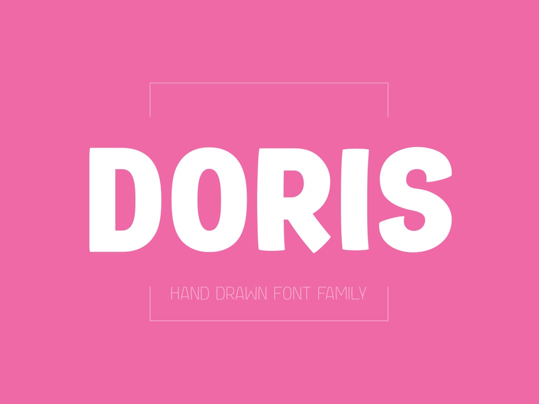 DORIS 05 Font Bundle Handwritten Font Set. Elegant Calligraphy Script ...