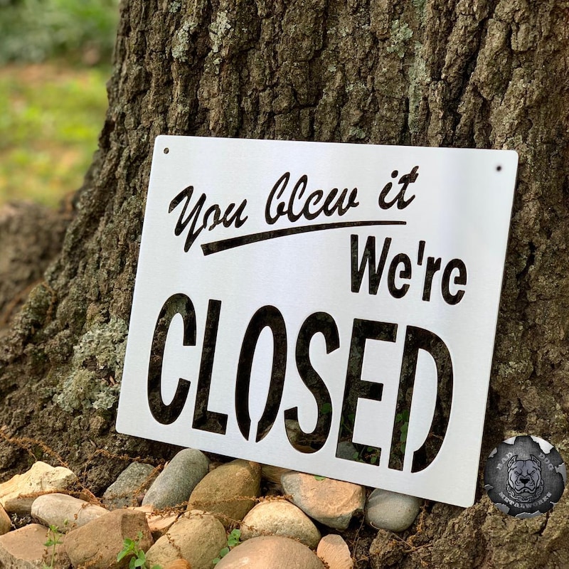 Sorry We Are Closed Sign - Etsy