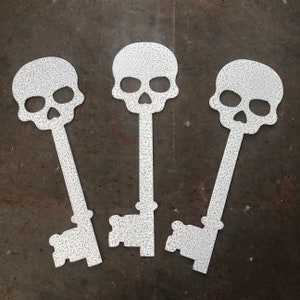 Metal Skeleton Key - Halloween Decor - Skull Home Decor - Etsy