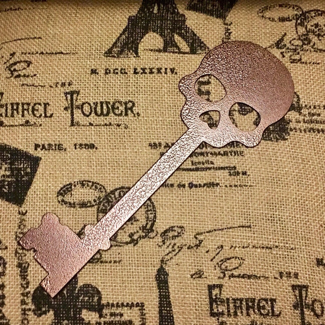 Metal Skeleton Key - Halloween Decor - Skull Home Decor - Etsy