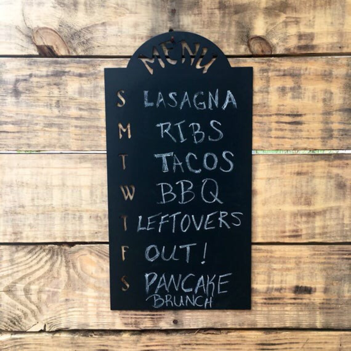 Magnetic Wall Menu Chalkboard Kitchen Decor Metal Sign - Etsy