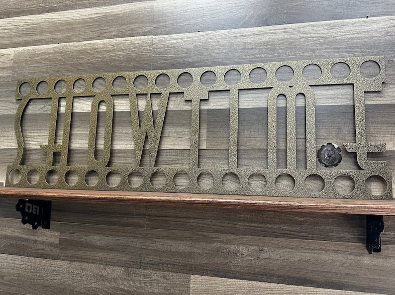 Metal Showtime Sign Movie Theater Decor - Bad Dog Metalworks Home Decor ...