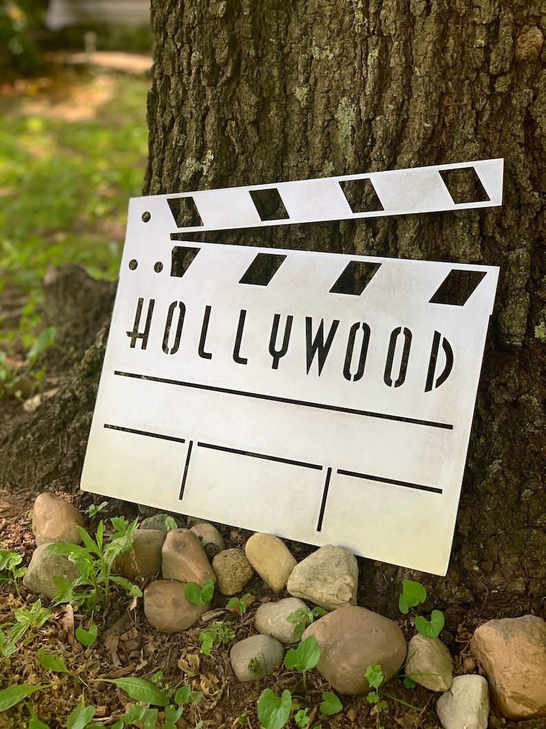 Hollywood Clapboard Metal Movie Clapper Home Theater Decor | Etsy