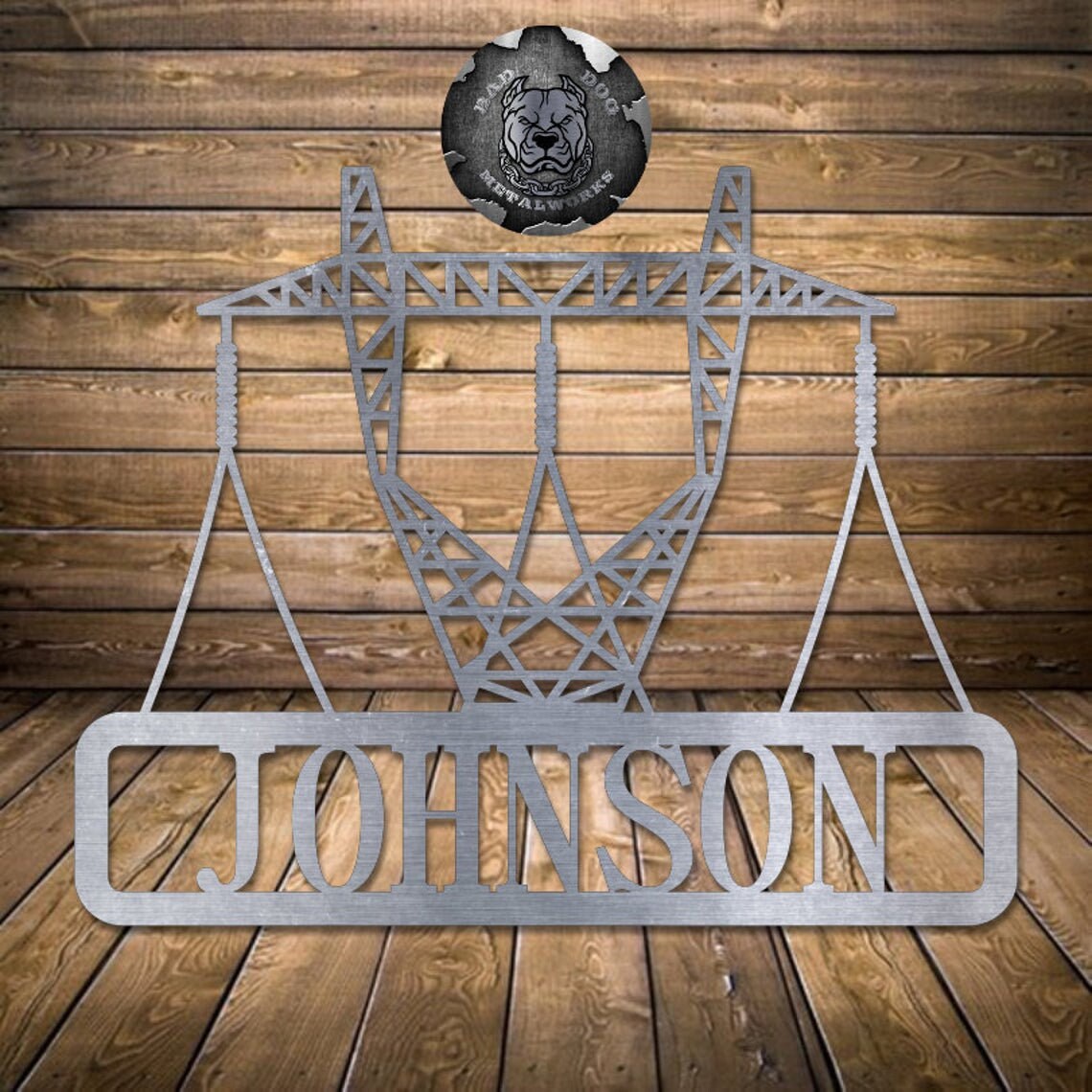Lineman Transmission Tower Monogram Personalized Gifts Bad - Etsy