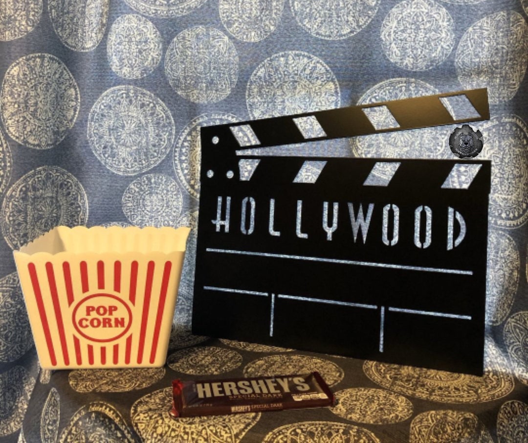 Hollywood Clapboard Metal Movie Clapper - Bad Dog Metalworks Home Decor ...
