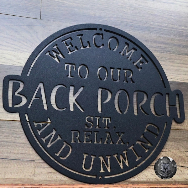 Back Porch Sign - Etsy