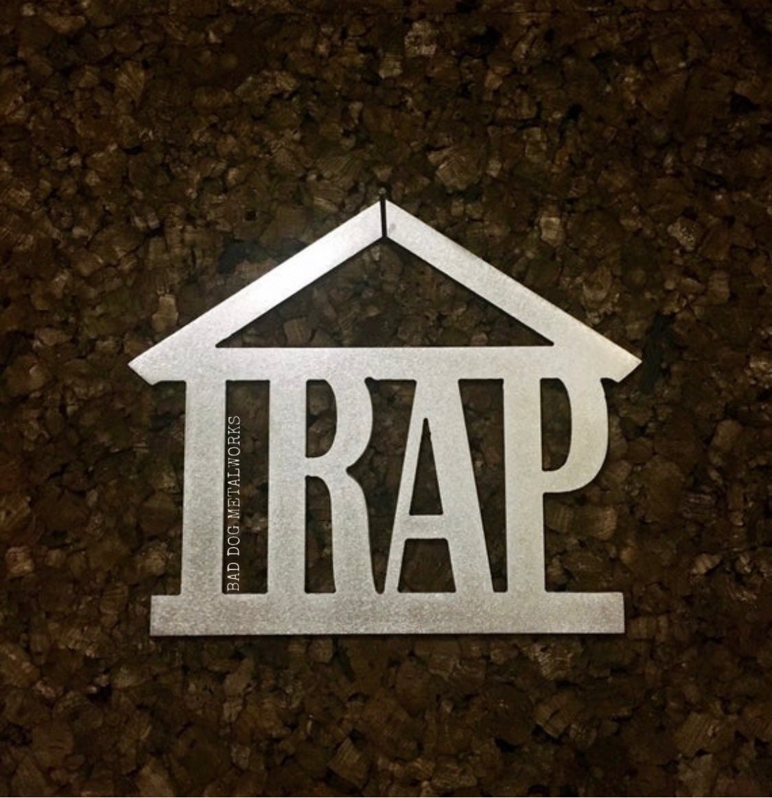 Trap House Humorous Metal Decor Hip Hop Inspired Home | Etsy