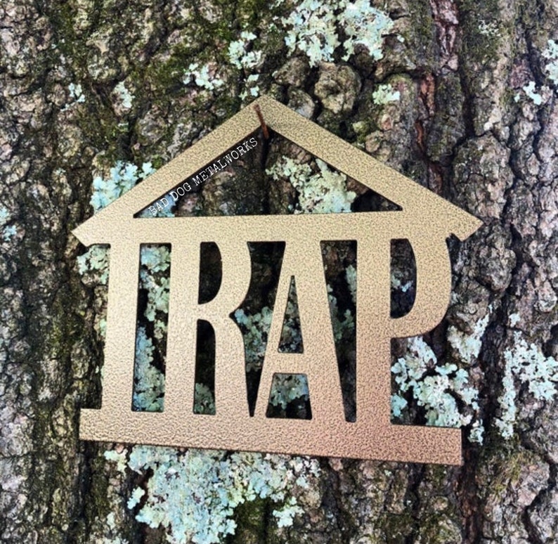 Trap House Humorous Metal Decor Hip Hop Inspired Home - Etsy
