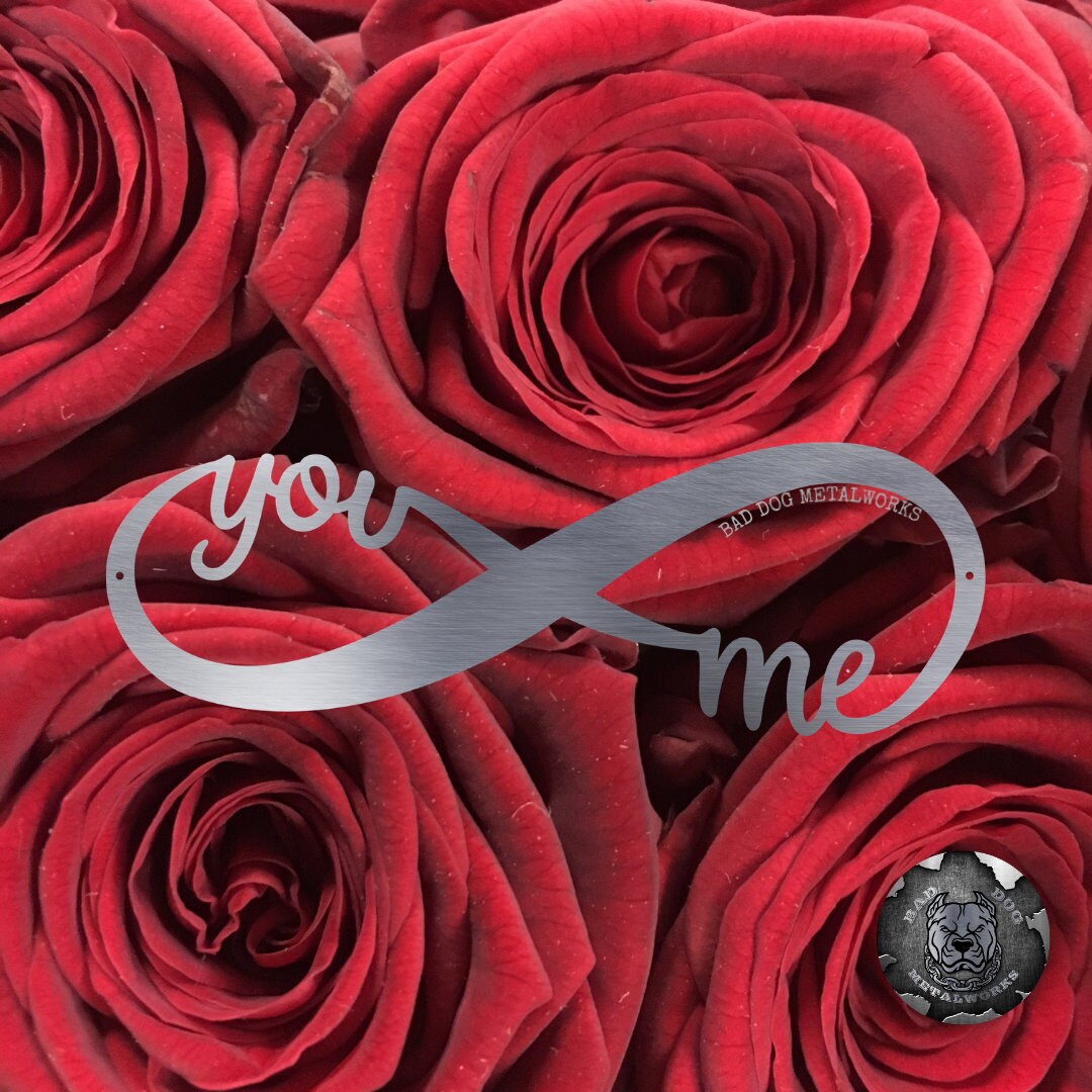 You and Me Infinity Symbol Metal Decor Valentine's Day - Etsy UK