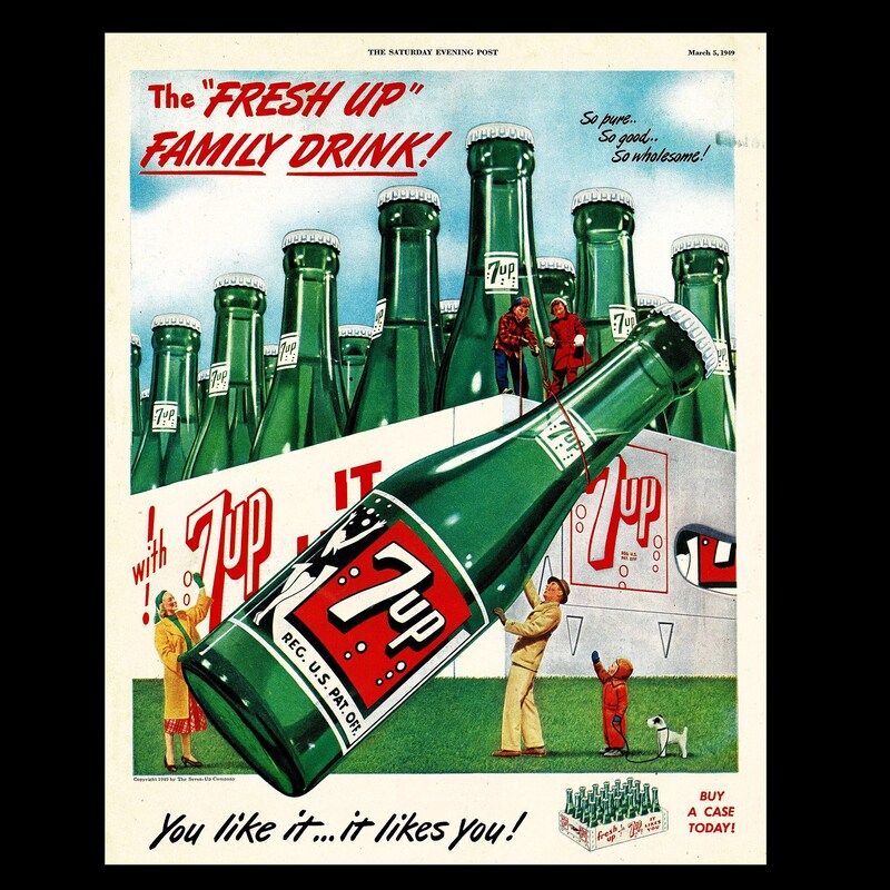 7up Advertisement - Etsy