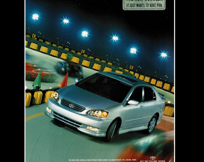 2003 Toyota Corolla Original Magazine Ad - Etsy
