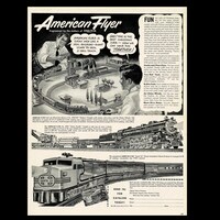 Prewar American Flyer O Gauge Uncatalogued Locomotive With Freight Set ...