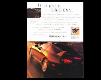 1996 Toyota Supra Original Magazine Ad - Etsy