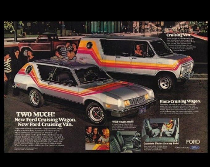 1976 Ford Pinto Cruising Wagon & Econoline Custom Cruising Van Original ...