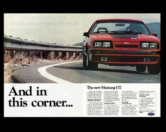 1982 Ford Mustang GT Original Magazine Ad - Etsy