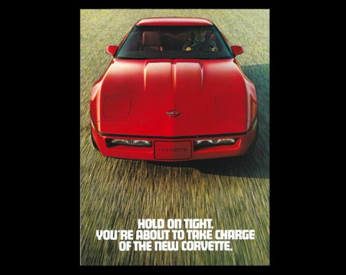 1984 Chevy Corvette Original Retro 4 Page Pull Out Magazine Ad - Etsy