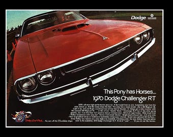 1970 Dodge Challenger Original Magazine Ad - Etsy