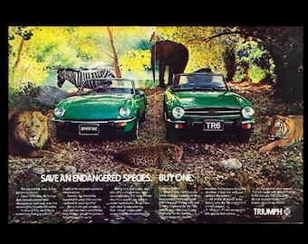 1977 Triumph TR6 & Spitfire Original Magazine Ad - Etsy
