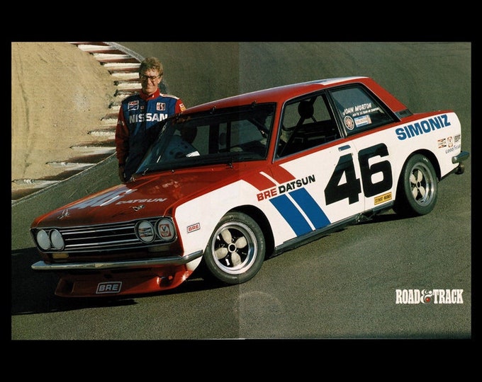 BRE Datsun 510 SCCA Race Car Original Magazine Historical Feature ...
