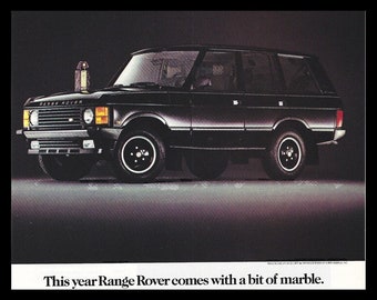 1989 Land Rover Range Rover Original Retro Magazine Ad - Etsy