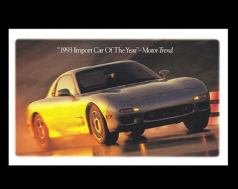 1994 Mazda RX7 Original Retro Magazine Ad - Etsy