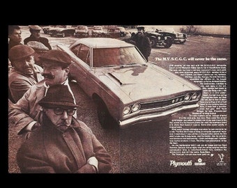 1968 PLYMOUTH ROAD RUNNER Ad vintage/original Magazine Advertisement ...