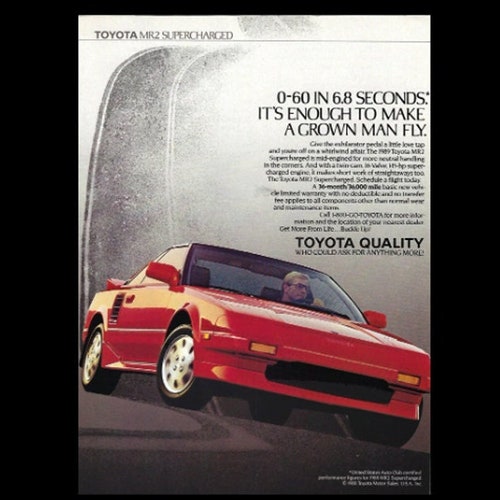 1986 Toyota Supra Original Magazine Ad - Etsy