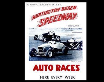 Dirt Track Racing Poster - Etsy