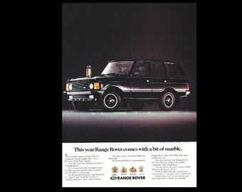 1989 Land Rover Range Rover Original Retro Magazine Ad - Etsy