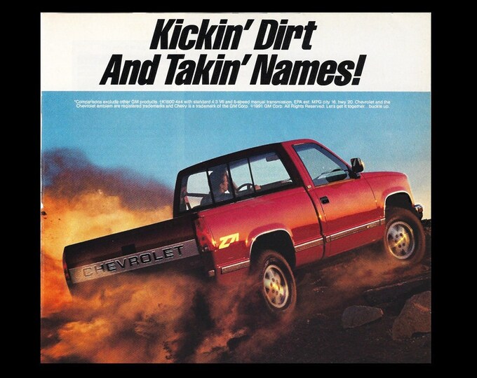 1988 Chevy Sprint Turbo Humorous Original Magazine Ad - Etsy