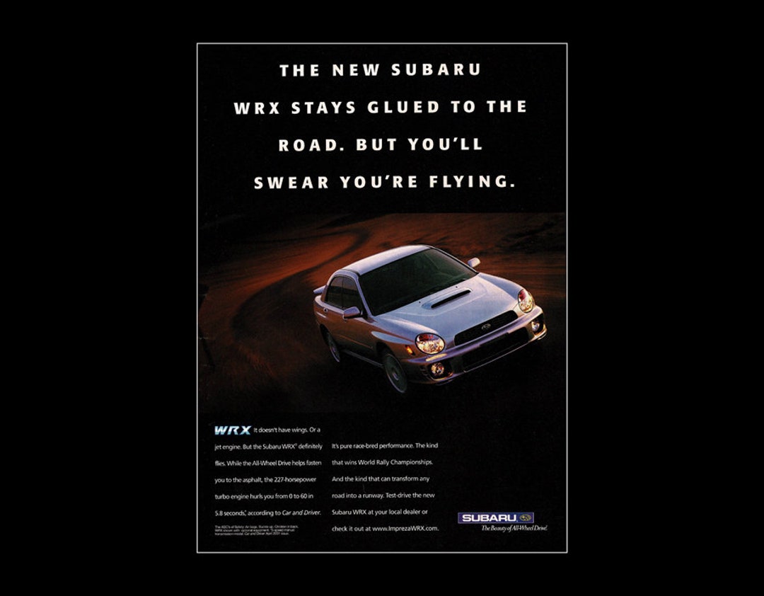 2002 Subaru WRX Original Magazine Ad - Etsy